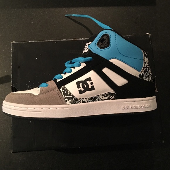 DC | Shoes | Rare Dc Rebound Black Multi High Top Sneakers | Poshmark